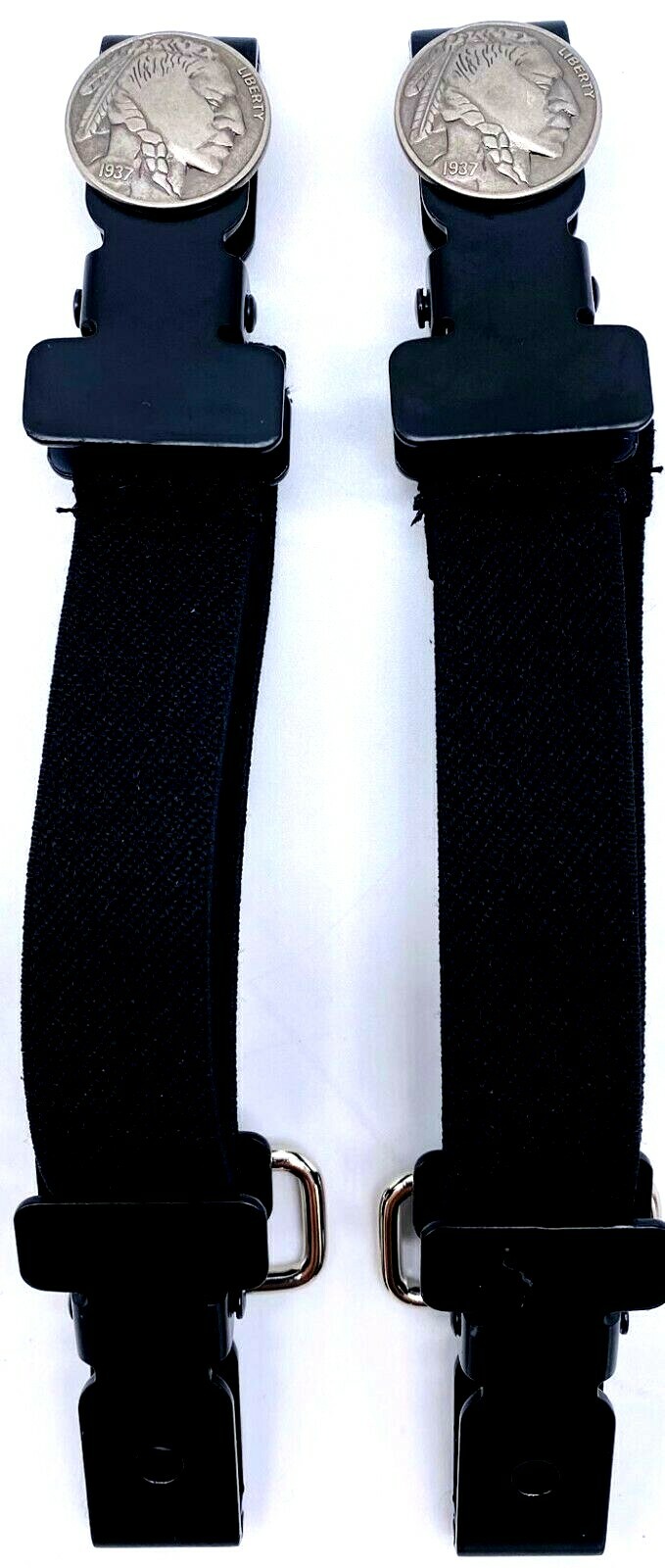 INDIAN HEAD MOTORCYCLE PANTS BOOT STRAP STIRRUP HEAVY DUTY CLIP MADE IN ...