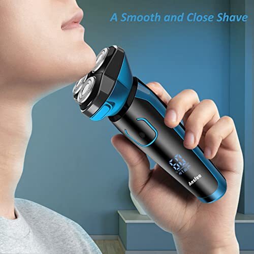 Aesfee Electric Shavers for Men IPX7 Waterproof Wet and Dry Mens ...
