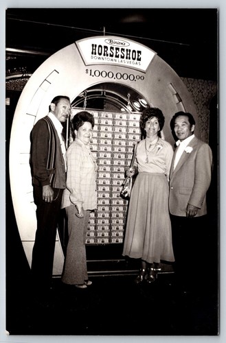 RPPC Binion's Horseshoe Casino Las Vegas Nevada Slot Machine Postcard ...