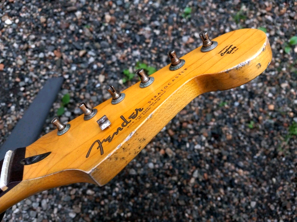 Fender Lic Relic Strat neck Aged Nitro 60s Stratocaster Mr G's Custom ...