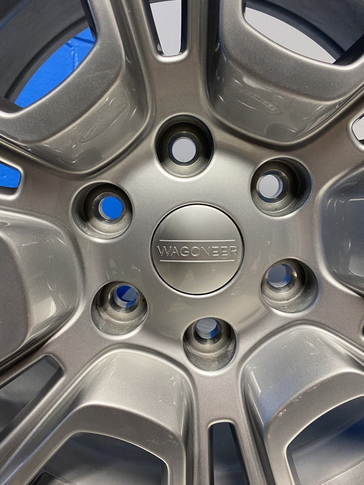 4 OEM 2022-2024 Jeep Wagoneer 18x8 Silver 6 Double Spoke Aluminum Rims ...