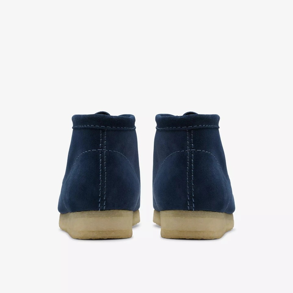 NEW Men Clarks Wallabee Original Navy Blue Ink Suede Limited Edition ...