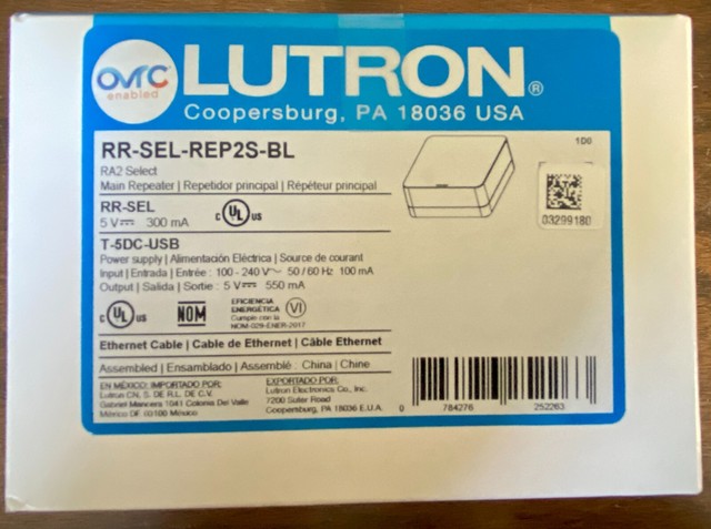 Lutron RADIORA2 Select Main Repeater () for sale online | eBay