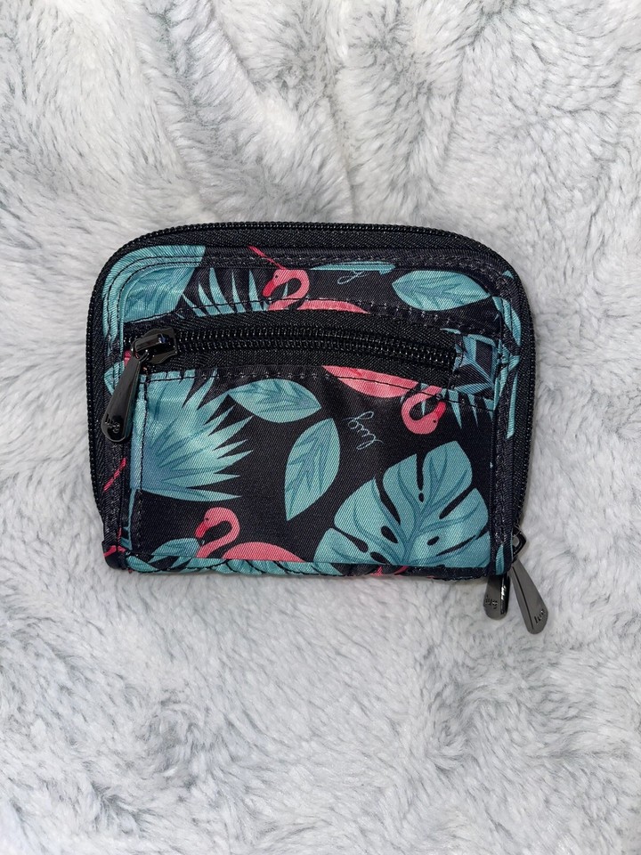 LUG Splits Wallet Quilted Accordion Double Zip RFID Wallet Flamingo ...