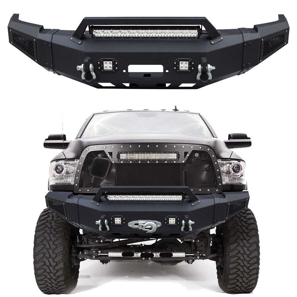 Fit 2010-2018 4th Gen Dodge RAM 2500 3500 Front or Rear Bumper with LED ...