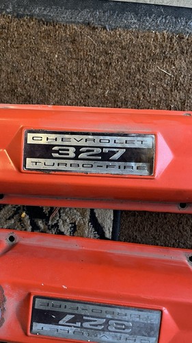 RARE EARLY 1962 Chevy Impala Corvette 327 Valve Covers w/hardware 62 | eBay