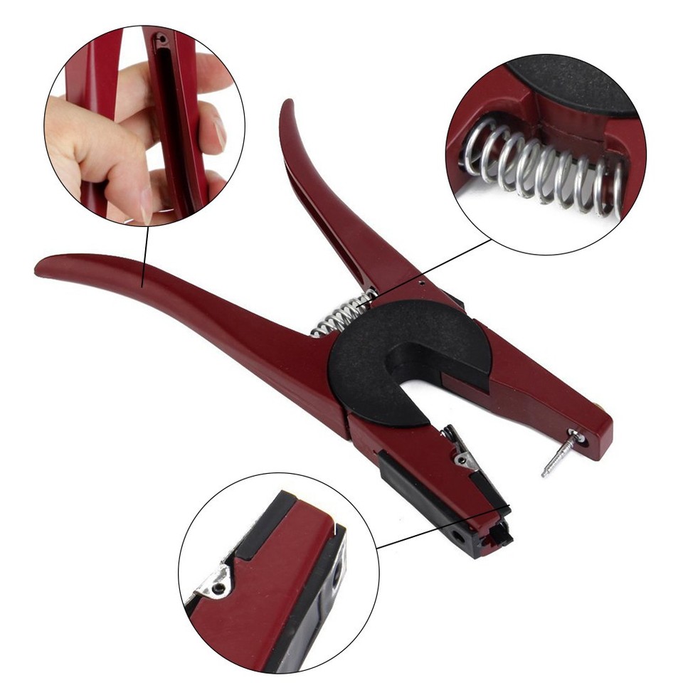 Aluminium Alloy Ear Applicator Plier Tool for Animal Cow Sheep Pig Dog ...
