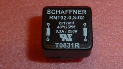 4PCS SCHAFFNER RN102-03-02 CHOKE FILTER COMMON MODE 2X12MH 40/125/56 0 ...