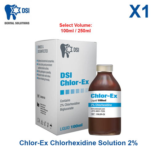 Dental DSI Chlor-Ex Chlorhexidine Solution 2% Antiseptic Liquid 100/250ml | eBay