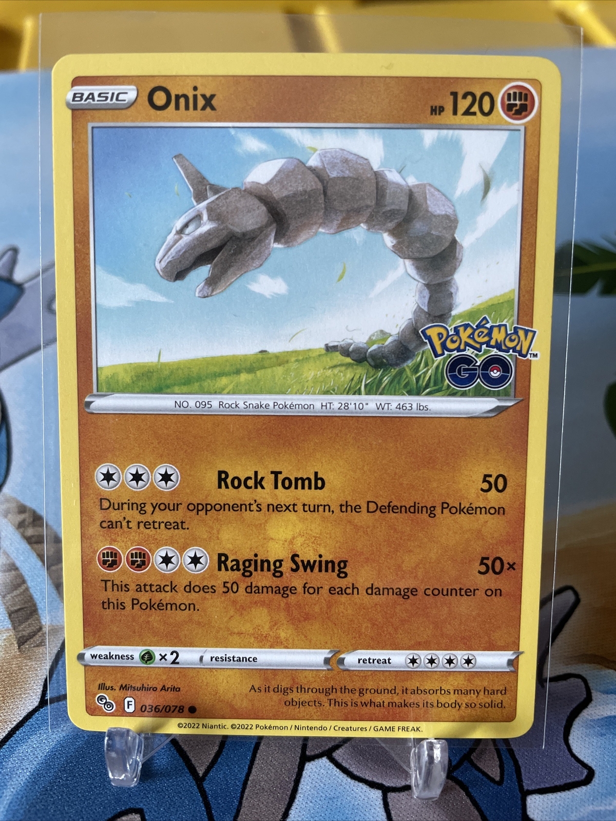 Onix 36/78 - Pokémon GO - Common - Pokemon Card TCG | eBay