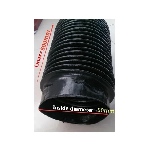Circular bellows for protecting hoses, inner diameter 50 mm x Lmax 500 ...