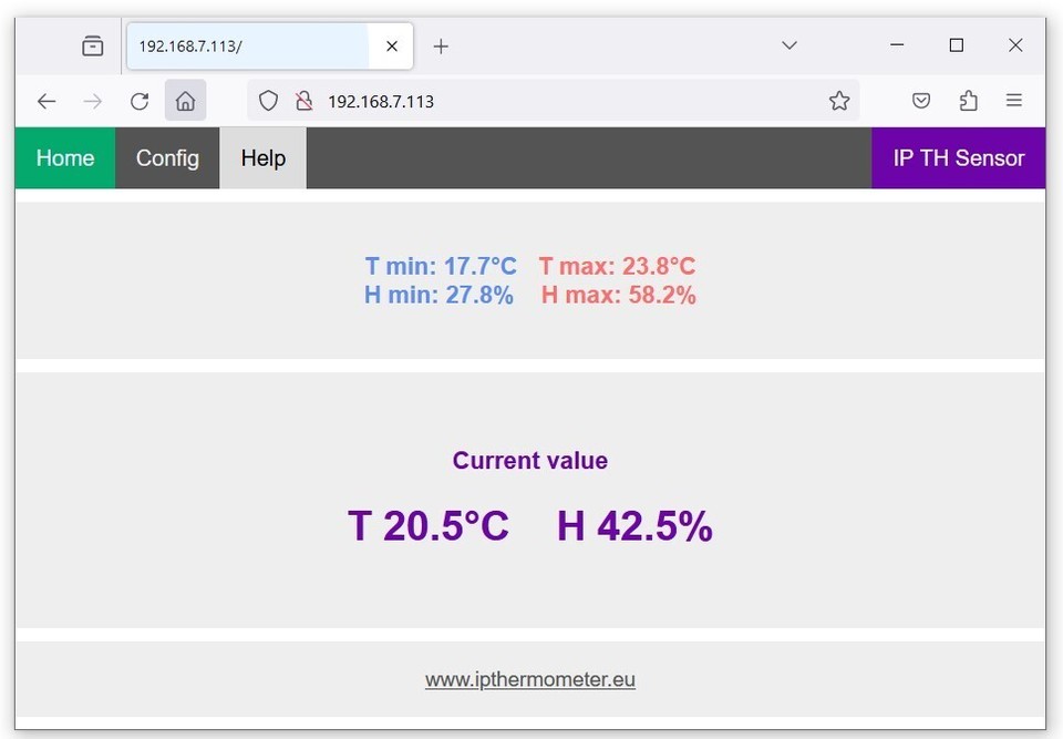 IP Temperature Humidity Sensor | eBay
