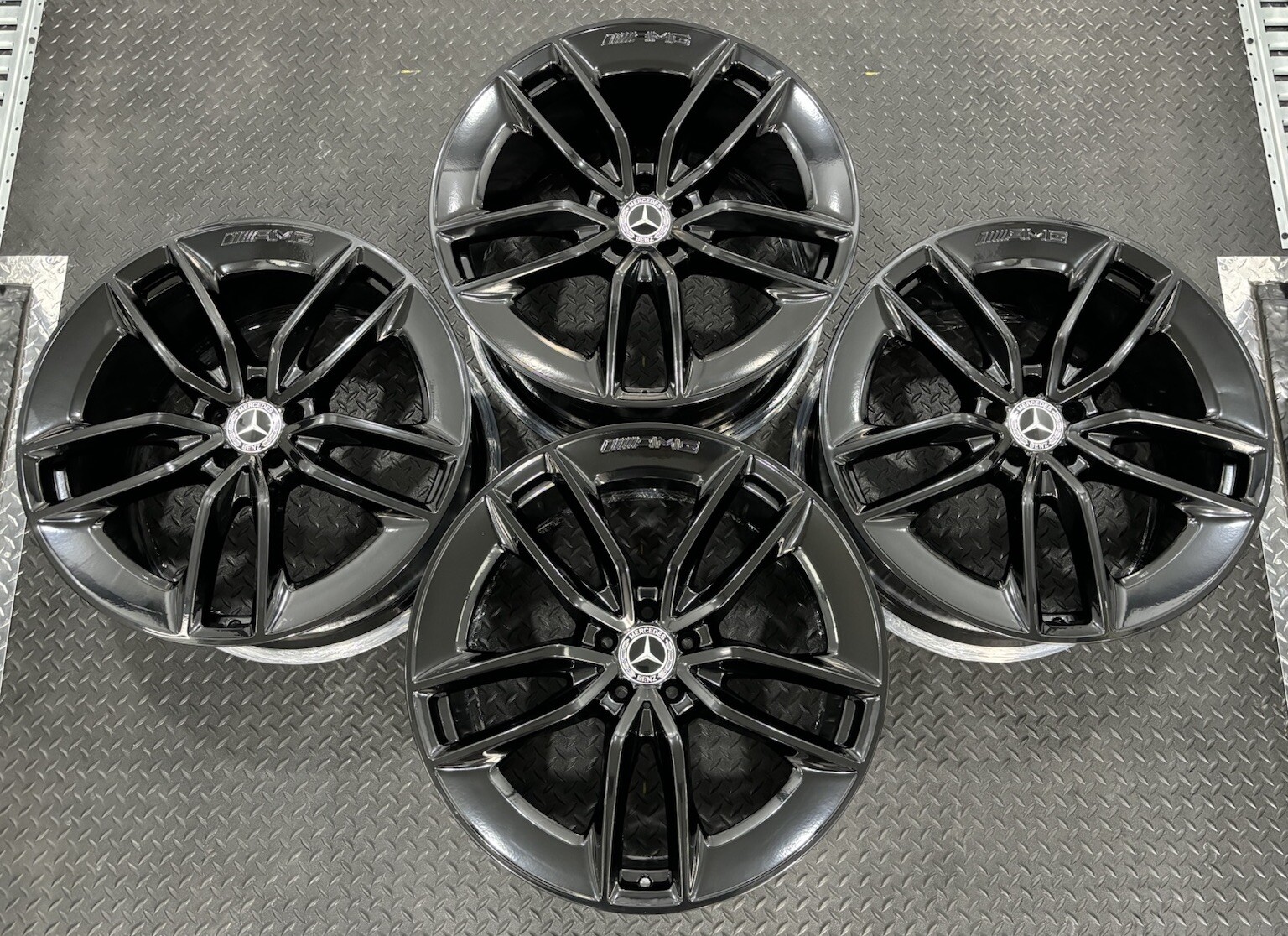 22" AMG Mercedes-Benz GLE 580 Black OEM Factory Wheels GLE 450 53 63 ...