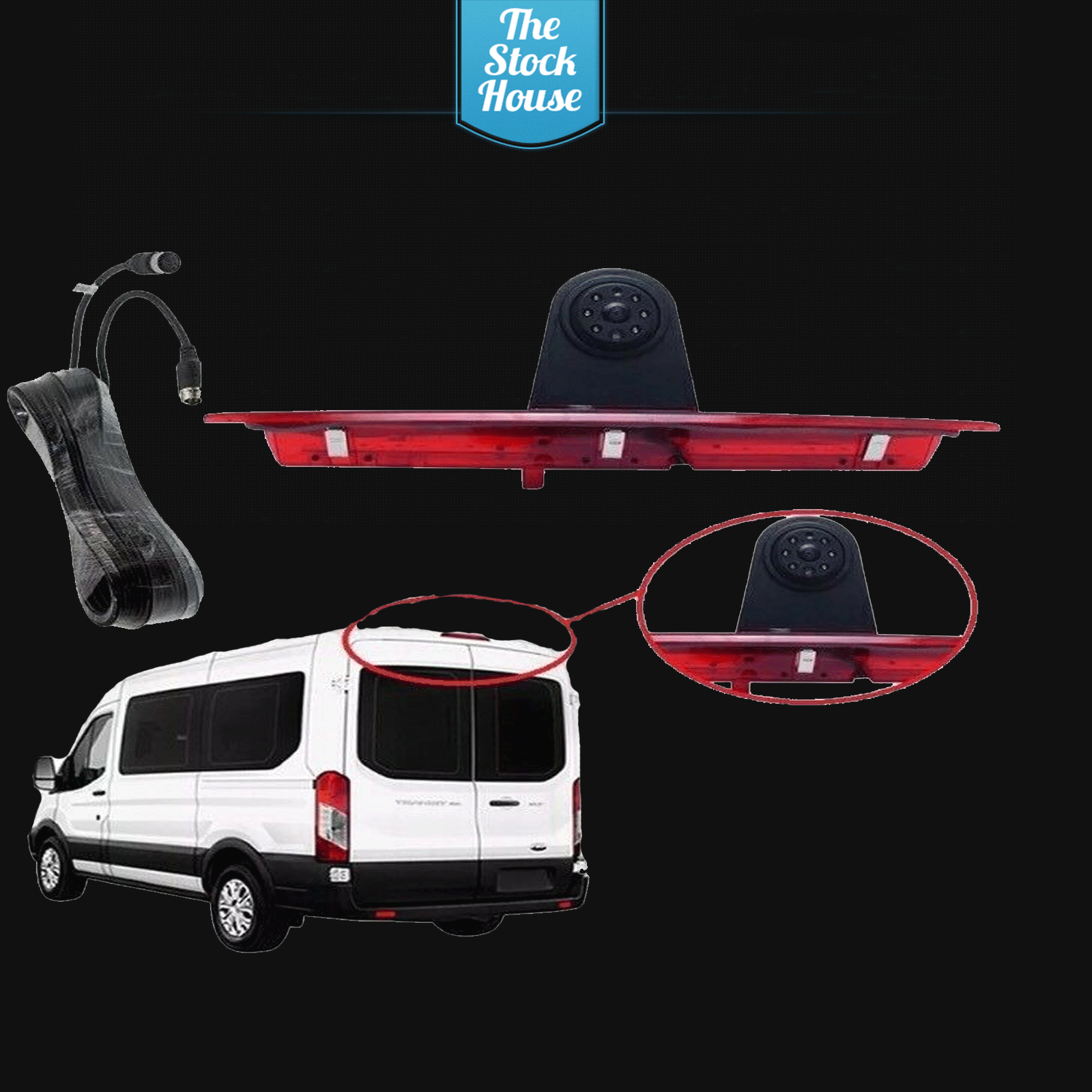 Ford Transit reversing Camera 14 On Reverse Cam & 4.3” Flip Monitor Brake Light | eBay UK