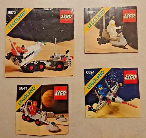 LEGO Space Vintage Classic Instructions Manuals 1980s Bundle 6801 6824 ...