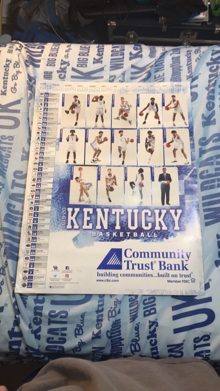 NEW 2019-20 KY University of Kentucky Wildcats Basketball Schedule ...