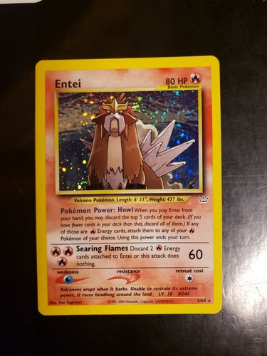 Entei 6/64 Neo Revelation Holo Rare Pokemon Card...Mint...PSA Ready | eBay