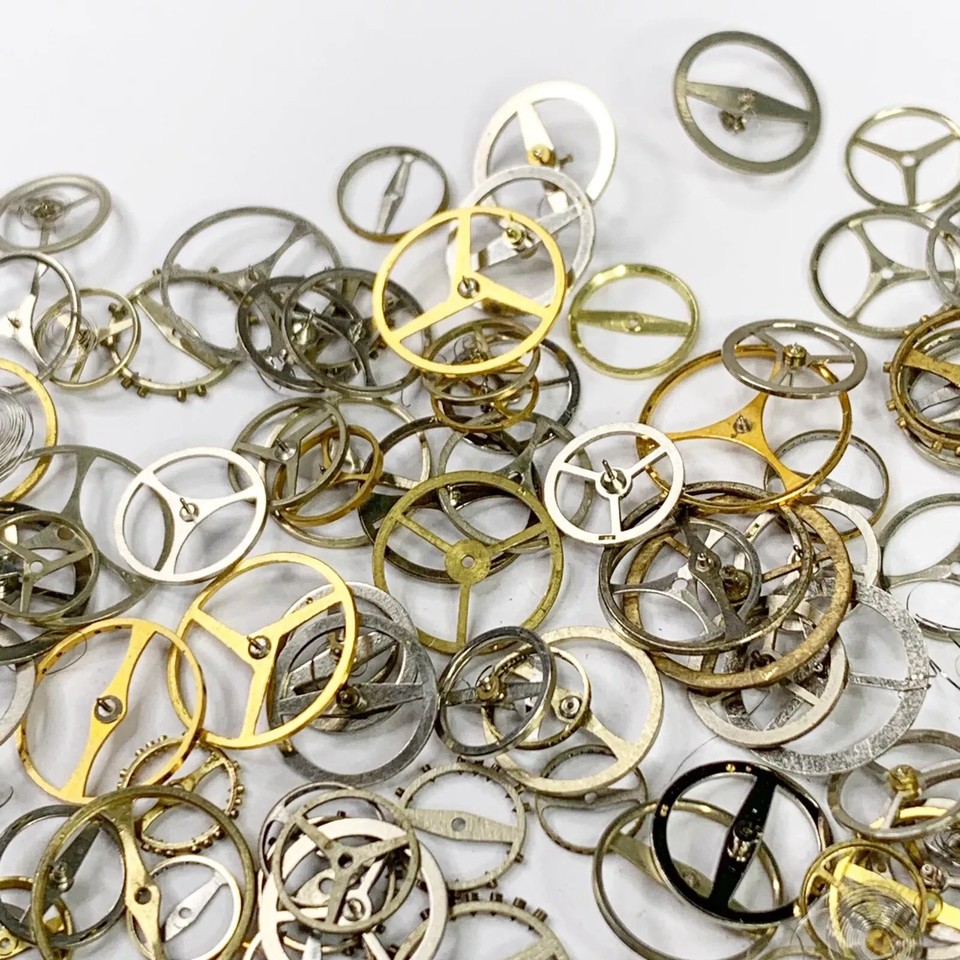 25 VTG Watch balance Wheels Balance Parts Silver Gold Steampunk Lot DIY ...