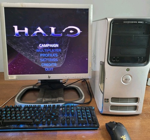 RESTORED DELL DESKTOP WINDOWS XP DVD BURNER AMD 64 ATHLON 1TB NVIDIA ...