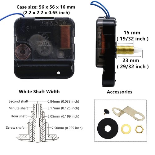 Youngtown 12888 Trigger Quartz Clock Movement with Music Chime Box 1/2 ...