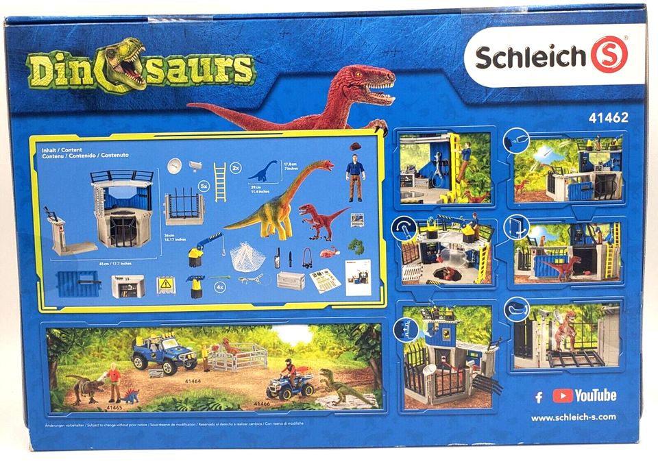 SCHLEICH DINOSAURS DINO RESEARCH LAB STATION SCIENCE TOY PLAYSET 33 ...