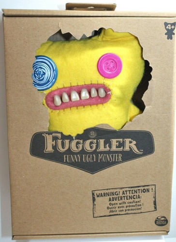 New Spin Master Fuggler Funny Ugly Monster Plush Yellow Indecisive 9 ...