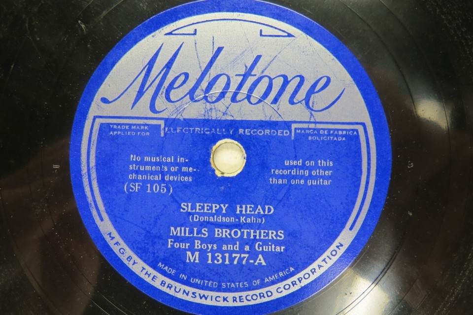 Mills Brothers - MELOTONE M 13177 - Jungle Fever & Sleepy Head | eBay