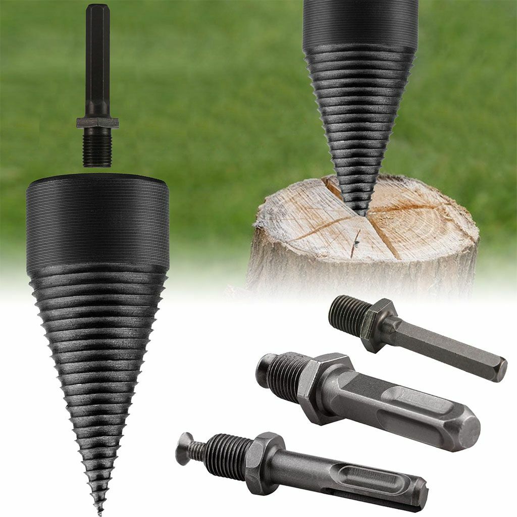High Speed Twist Firewood Drill Bit Wood Splitter Screw Splitting Bit ...