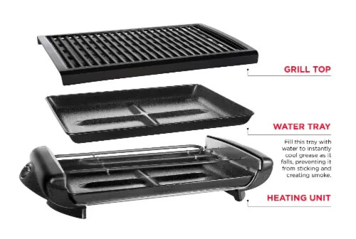 Chefman Electric Smokeless Indoor Grill w/Non-Stick Cooking Surface | eBay