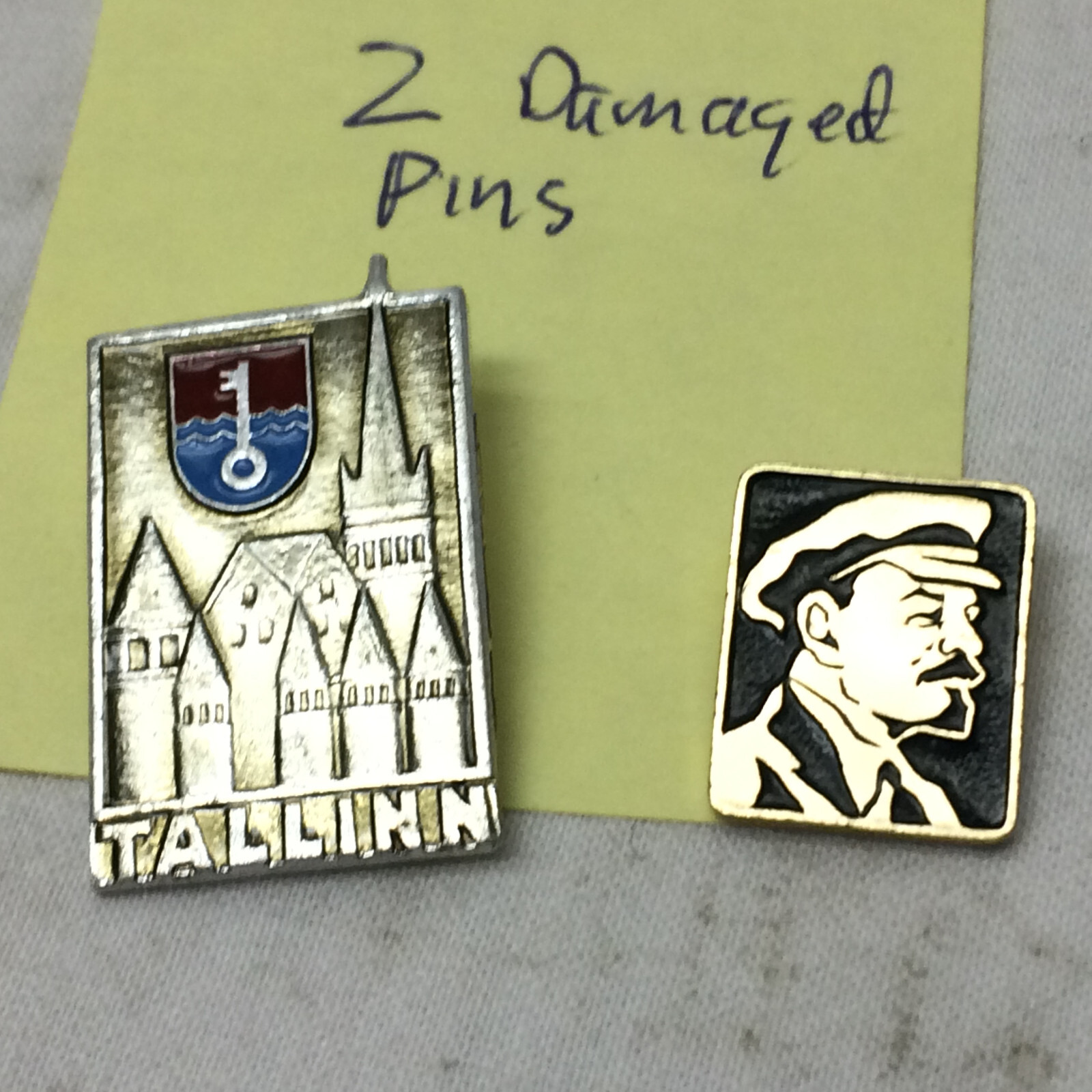 Vintage 1976 Russian Military Party Pin lot (13) Stalin 2 Damaged ...