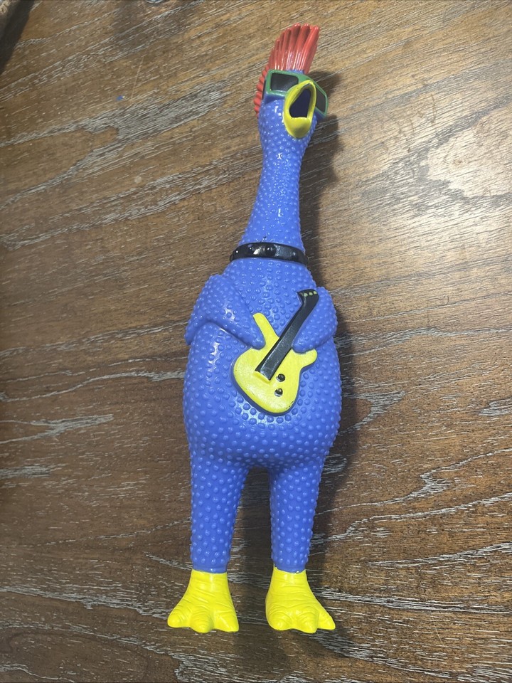 RUBBER Rockstar CHICKEN Ja-Ru Squawkin' Chik'N Noise Maker GAG Gift ...