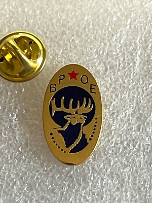 BPOE Elks Gold tone Lapel Pin. #4 | eBay