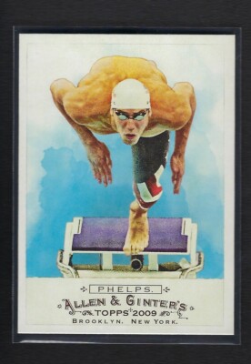2009 Topps Allen & Ginter *** MICHAEL PHELPS Swim Rookie Card #276 MINT ...