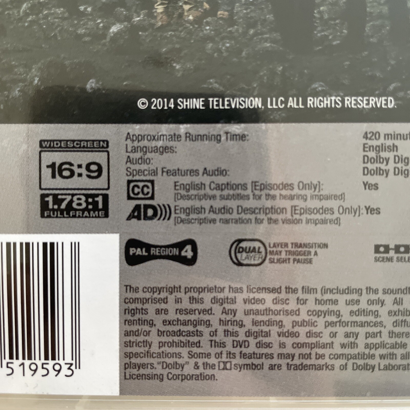 Gracepoint DVD Mini Series David Tennant Jacki Weaver Broadchurch ...