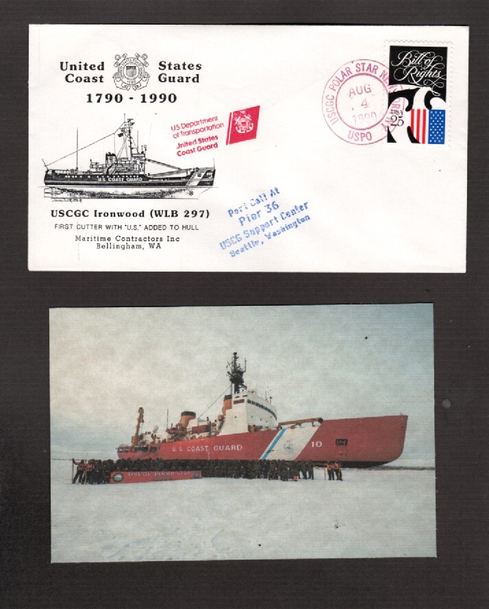 USCGC Polar Star - (WAGB-10) - Ship's Cover - August 4, 1990 | eBay