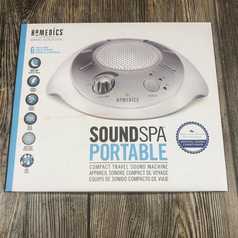 Homedics Sound Spa Portable Compact Travel Sound Machine Noise Nature ...