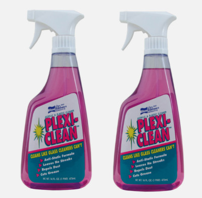 2 Blue Ribbon PLEXI-CLEAN Acrylic & Plastic Cleaner No Streaks Anti ...