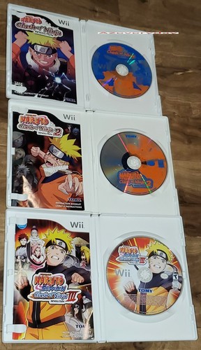 Wii Naruto: Clash of Ninja Revolution game Lot 1_2_3 bundle MANGA ...