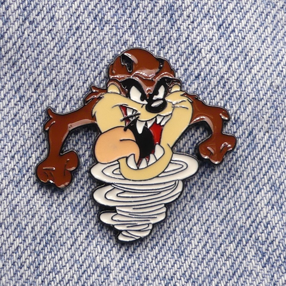 Tasmanian Devil Cartoon Enamel Pin Badge Brooch-Collectible Novelty ...