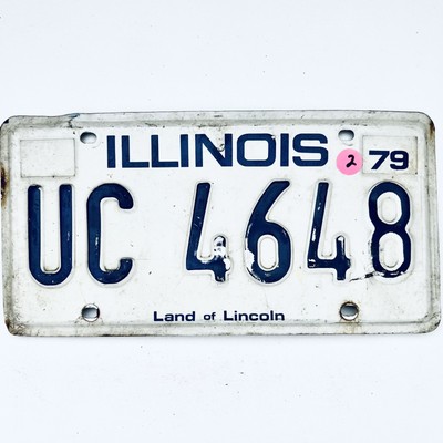 1979 United States Illinois Land of Lincoln Passenger License Plate UC ...