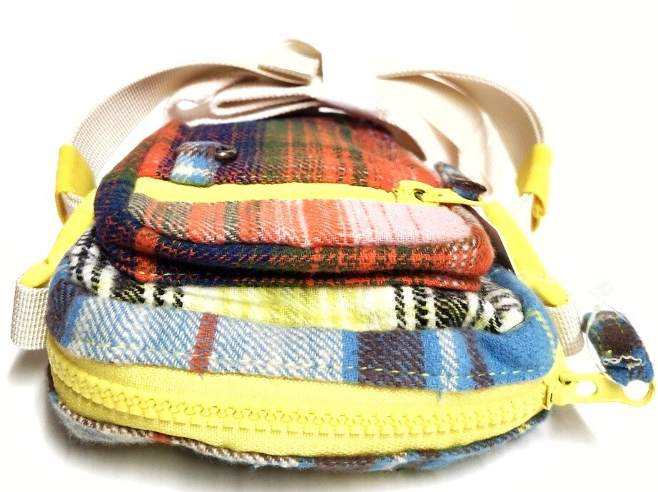 BDG Flannel Patchwork Crossbody Pouch Bag Pink Flannel Multi-Color ...