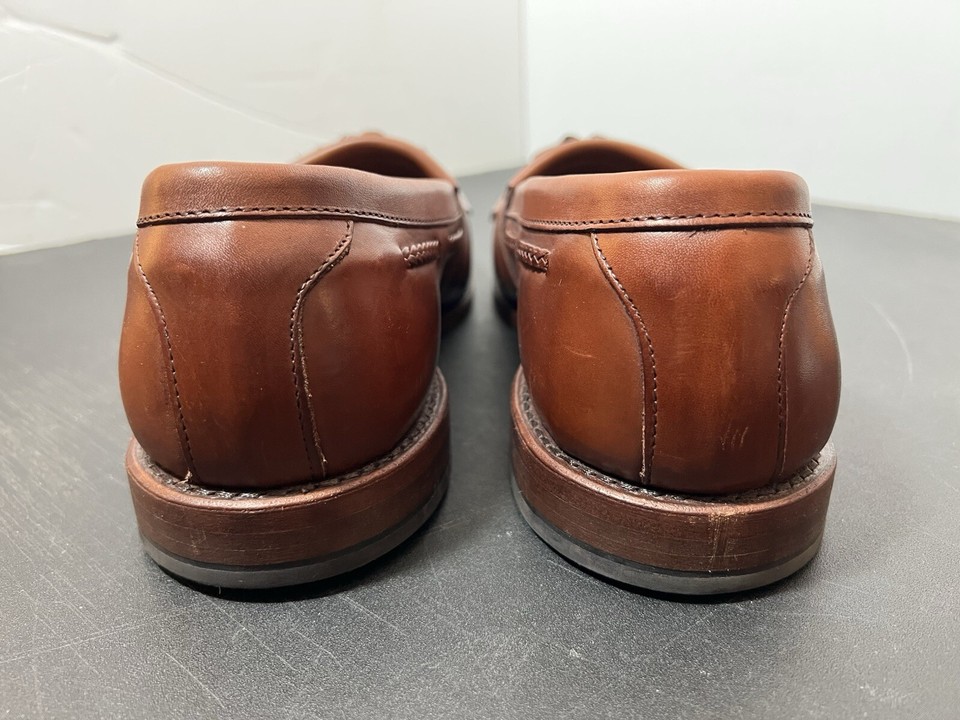 Allen Edmonds Cody Vintage Men's Size 11 Brown Leather Tassel Penny ...