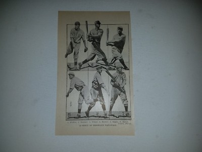 Dodgers 1914 Team Picture Zack Wheat Nap Rucker Jake Daubert Jack ...