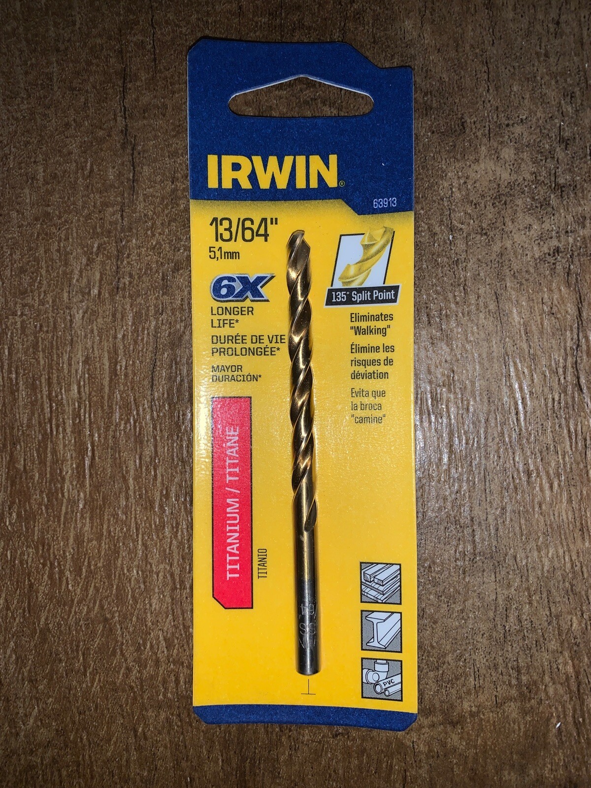 Irwin 13/64" Titan Drill Bit No 63913 | eBay