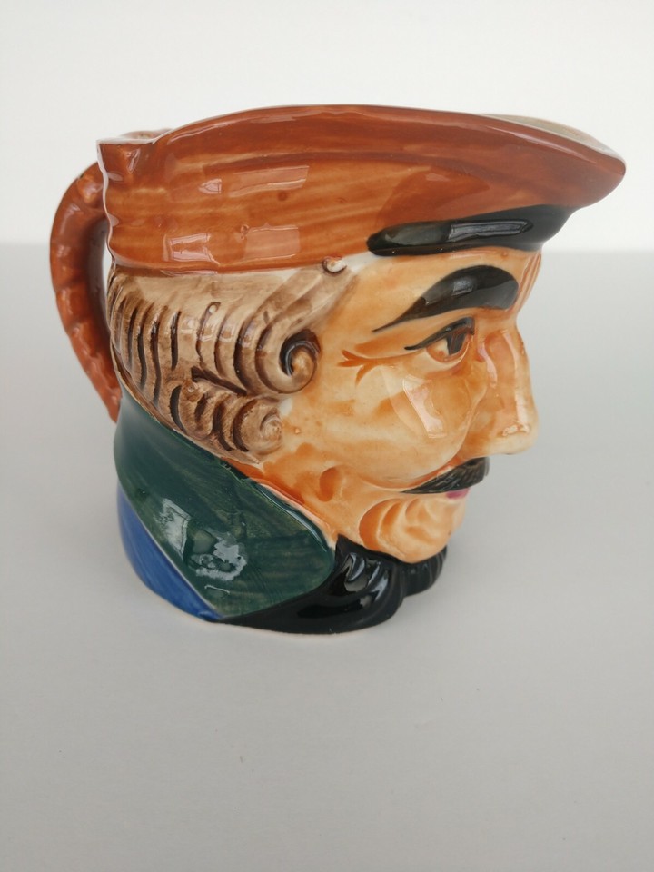 OCCUPIED JAPAN Small Toby Character Mug 4" COLONIAL MAN WITH MUSTACHE ...