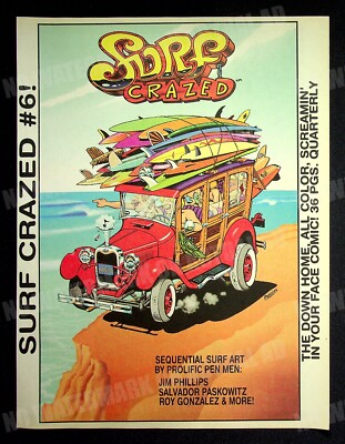 Surf Crazed Comics 1993 Trade Print Magazine Ad Poster ADVERT | eBay