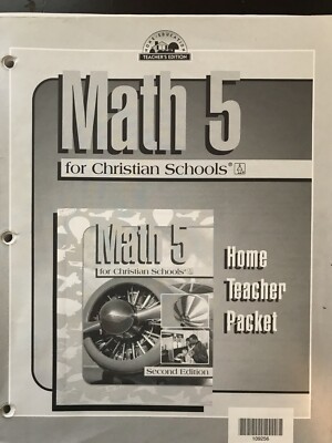 Math 5 BJU Press Home Teacher Packet LikeNew | eBay