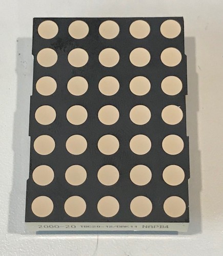 QTY(100) LED DOT MATRIX 35 SEGMENT 5 X 7 ARRAY RED/GREEN ARDUINO HOBBY ...