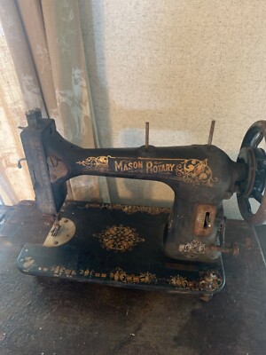 AG Mason Manufacturing Rotary Sewing Machine Vintage Treadle FR 7039115 ...
