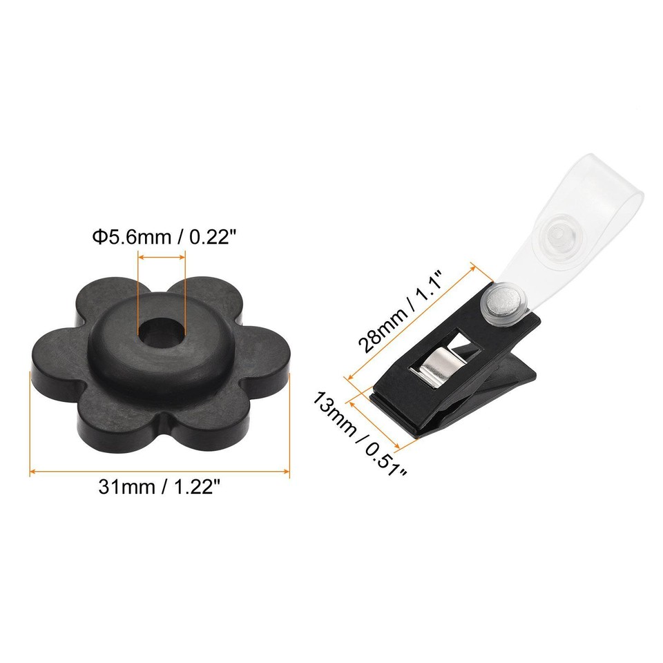 1 Set Garden Flag Rubber Stoppers 10pcs and Anti-Wind Clips 10pcs ...